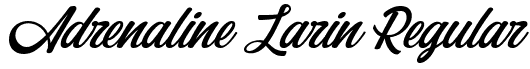 Adrenaline Larin Regular: Free Font Download | MaisFontes