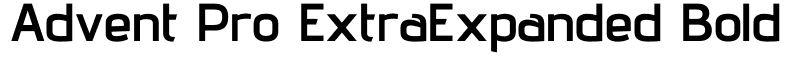 Advent Pro ExtraExpanded Bold: Скачать бесплатный шрифт | MaisFontes