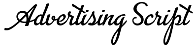 Advertising Script: Free Font Download | MaisFontes