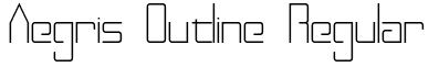 Aegris Outline Regular: Baixar Fonte Grátis | MaisFontes