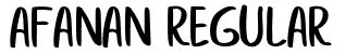 Afanan Regular: Baixar Fonte Grátis | MaisFontes