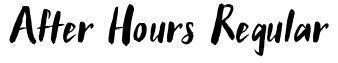 After Hours Regular Font: Free Download | MaisFontes