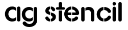 AG Stencil Font: Free Download | MaisFontes