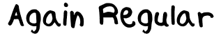 Again Regular: Free Font Download | MaisFontes