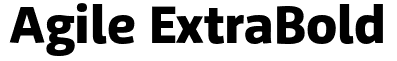 Agile ExtraBold: Free Font Download | MaisFontes