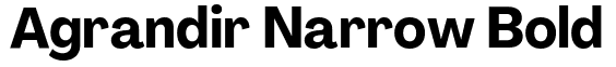 Agrandir Narrow Bold Font: Free Download | MaisFontes