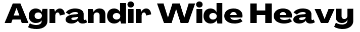 Agrandir Wide Heavy Font: Free Download | MaisFontes