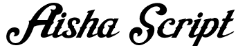 Aisha Script Font: Free Download | MaisFontes