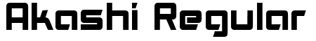 Akashi Regular: Free Font Download | MaisFontes