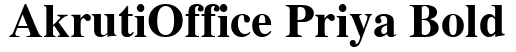 Akruti Office Priya Font Family: Free Download | MaisFontes