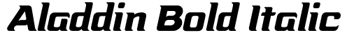 Aladdin Bold Italic Font: Free Download | MaisFontes