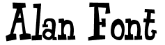 Alan Font Font: Free Download | MaisFontes