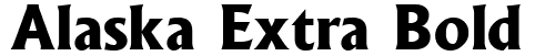 Alaska Extra Bold: Free Font Download | MaisFontes