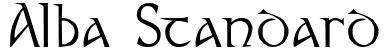 Alba Standard Font: Free Download | MaisFontes