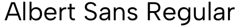 Albert Sans Regular Font: Free Download | MaisFontes