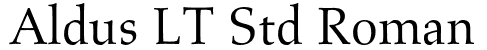 Aldus LT Std Roman Font: Free Download | MaisFontes