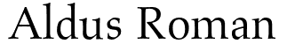 Aldus Roman: Download Free Font | MaisFontes