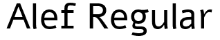 Alef Regular: Baixar Fonte Grátis | MaisFontes