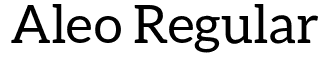Aleo Regular: Free Font Download | MaisFontes