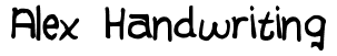Alex Handwriting: Free Font Download | MaisFontes