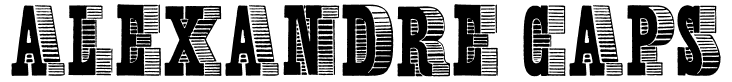 ALEXANDRE CAPS: Free Font Download | MaisFontes