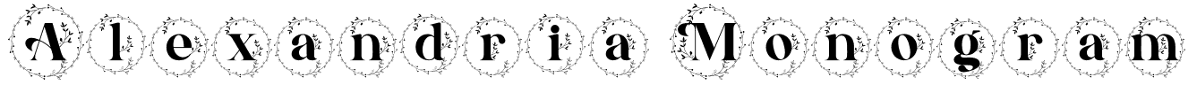 Alexandria Monogram: Baixar Fonte Grátis | MaisFontes