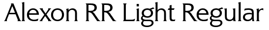 Alexon RR Light Regular: Free Font Download | MaisFontes