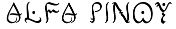 Alfa Pinoy: Free Font Download | MaisFontes