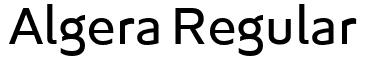 Algera Regular: Free Font Download | MaisFontes