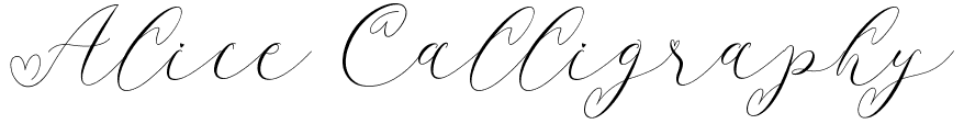 Alice Calligraphy: Free Font Download | MaisFontes