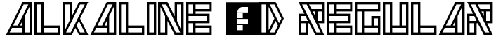 Alkaline 3D Regular: Free Font Download | MaisFontes