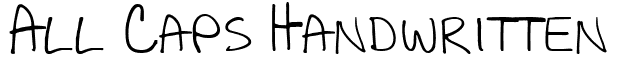 All Caps Handwritten: Free Font Download | MaisFontes