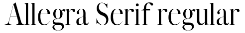 Allegra Serif regular: Free Font Download | MaisFontes