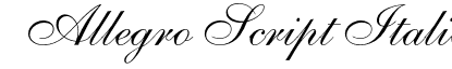 Allegro Script Italic: Free Font Download | MaisFontes