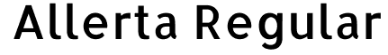 Allerta Regular Font: Free Download | MaisFontes