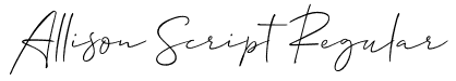 Allison Script Regular: Free Font Download | MaisFontes