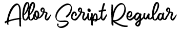 Allor Script Regular Font: Free Download | MaisFontes