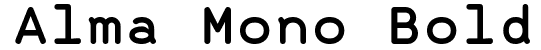 Alma Mono Bold: Free Font Download | MaisFontes