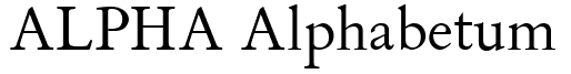 ALPHA Alphabetum: Free Font Download | MaisFontes