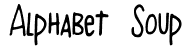 Alphabet Soup: Free Font Download | MaisFontes
