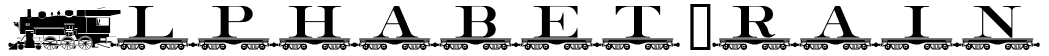 Alphabet Train: Free Font Download | MaisFontes