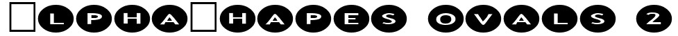 AlphaShapes ovals 2: Free Font Download | MaisFontes
