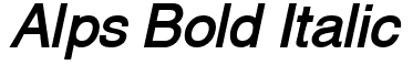 Alps Bold Italic: Free Font Download | MaisFontes