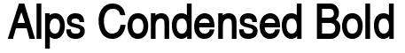 Alps Condensed Bold: Free Font Download | MaisFontes
