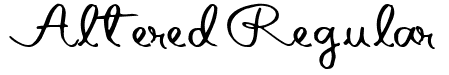 Altered Regular Font: Free Download | MaisFontes