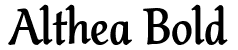 Althea Bold Font: Free Download | MaisFontes