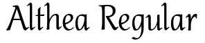 Althea Regular: Free Font Download | MaisFontes