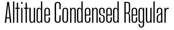 Altitude Condensed Regular Font: Free Download | MaisFontes