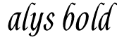 alys bold: Free Font Download | MaisFontes