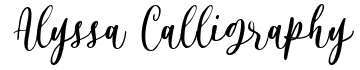 Alyssa Calligraphy: Free Font Download | MaisFontes